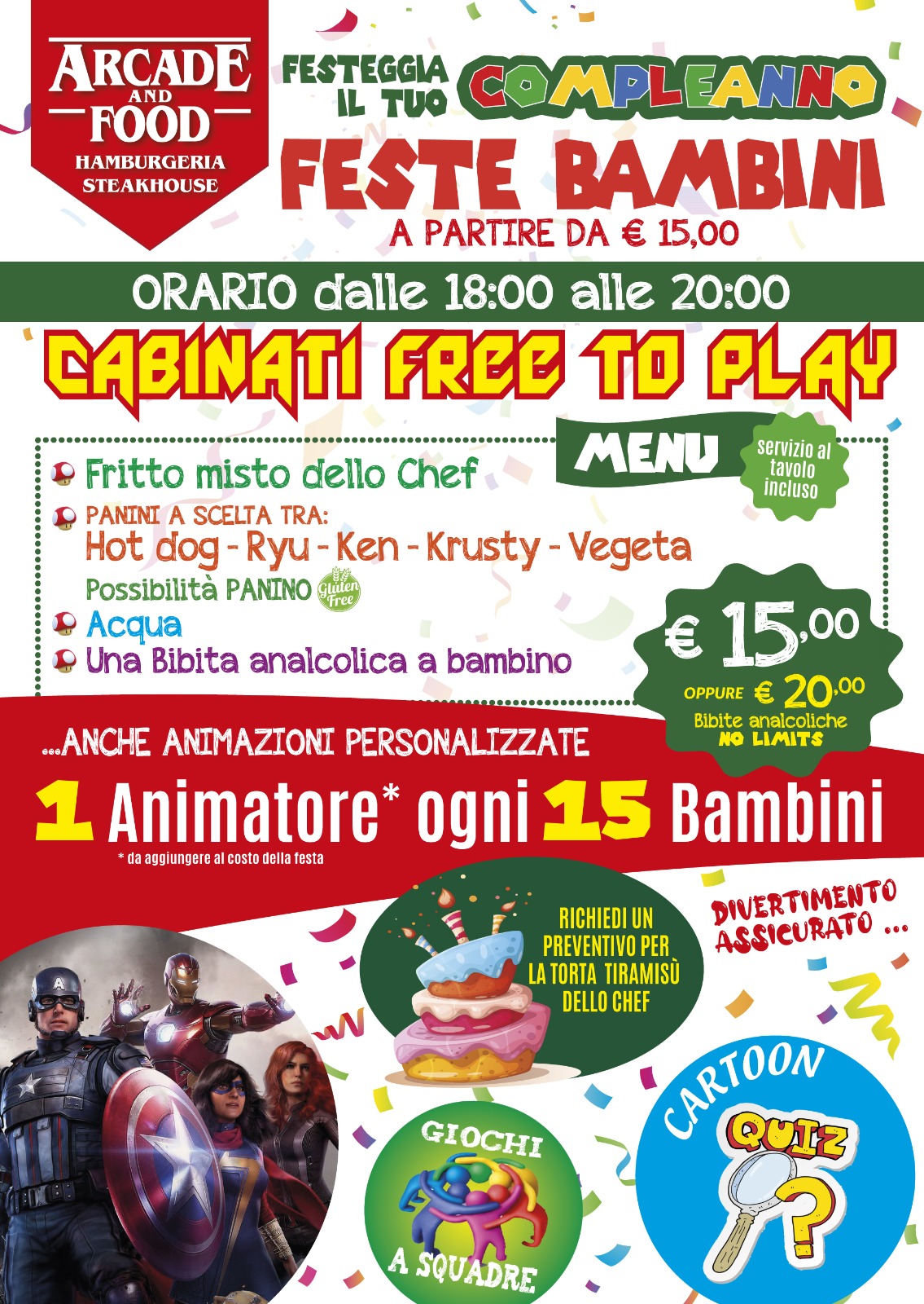 Arcade & Food | Arcade & Food - Via Nomentana 1111, Roma